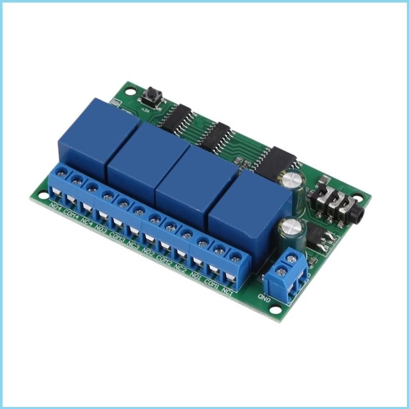 Ezr สะดวก Operate 12V 4Channel DTMF สัญญาณถอดรหัสรีเลย์โมดูล AD22B04 | Shopee Thailand