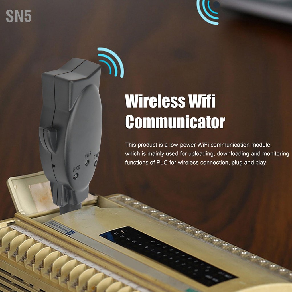 SN5 อะแดปเตอร์การเขียนโปรแกรมไร้สาย WIFI Universal Communicator สำหรับ Mitsubishi WIFI-FX-R ...
