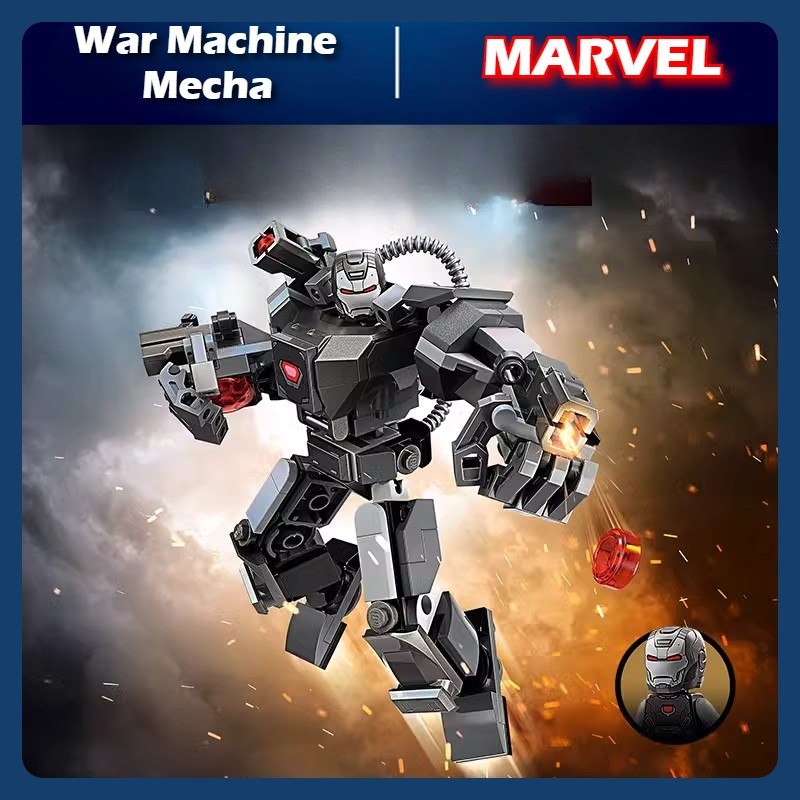 76277 Hero Alliance Series ของเล่นบล็อกตัวต่อ War Machine Mecha ...