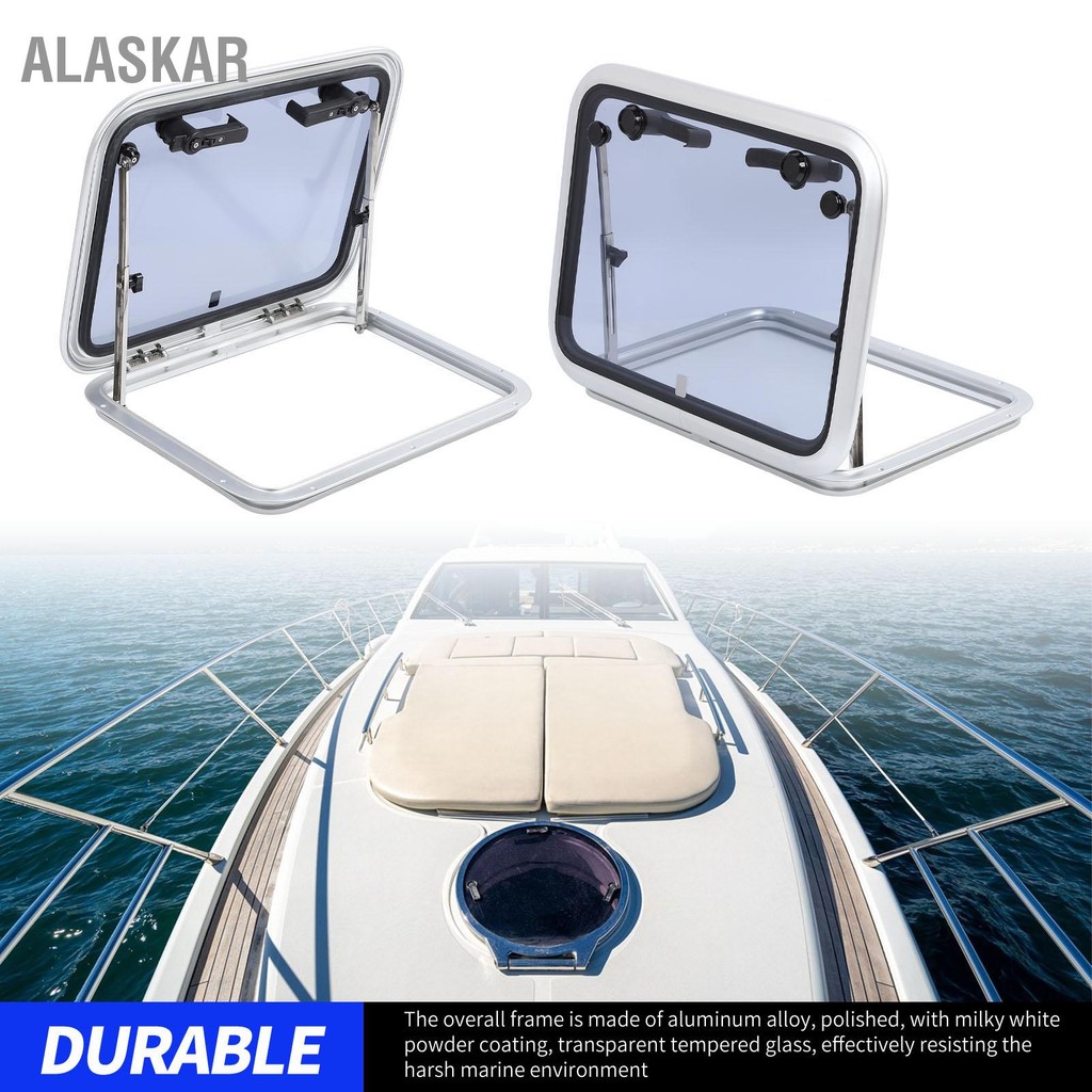 ALASKAR Marine Hatch Porthole Window 19 X 25in Square Heavy Duty ...