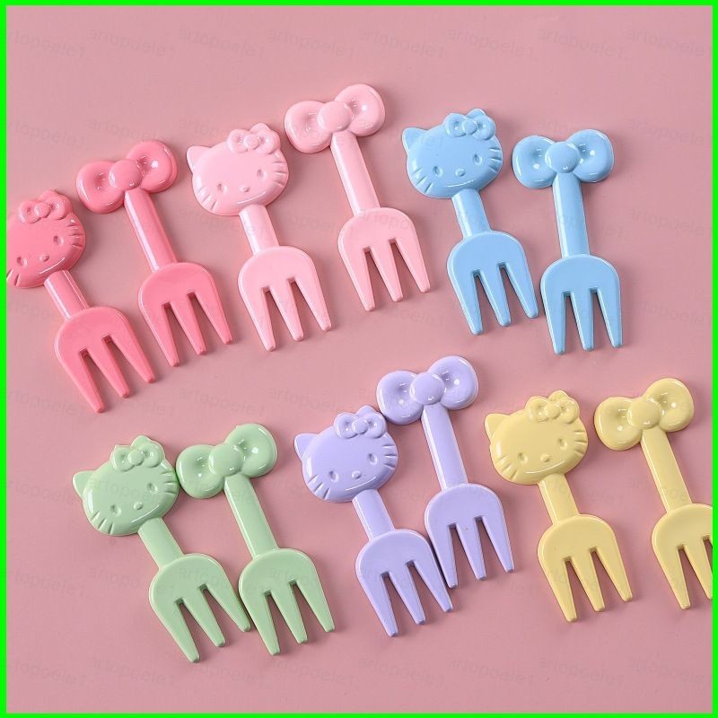 Bx Hello Kitty การ์ตูนน่ารักส้อมโบว์ส้อม DIY Creative กิ๊บติดผมอุปกรณ์ ...