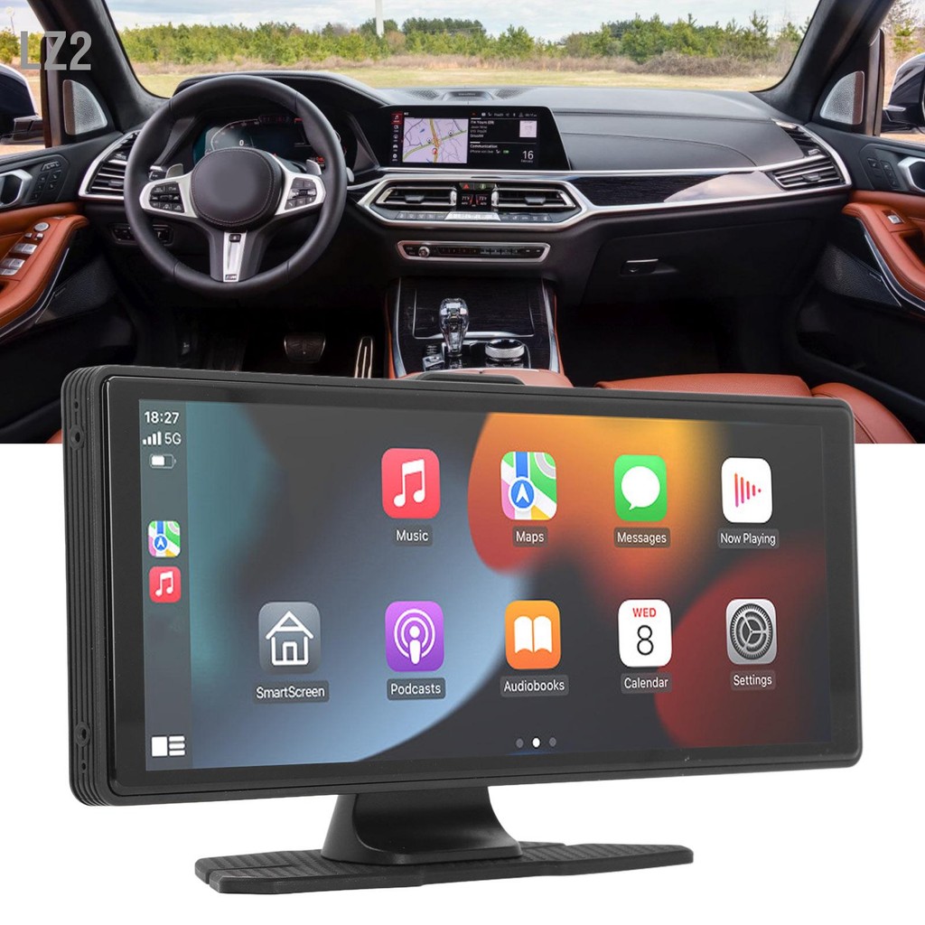 LZ2 10.26 นิ้วไร้สายรถสเตอริโอสำหรับ CarPlay สำหรับ Android Voice ...