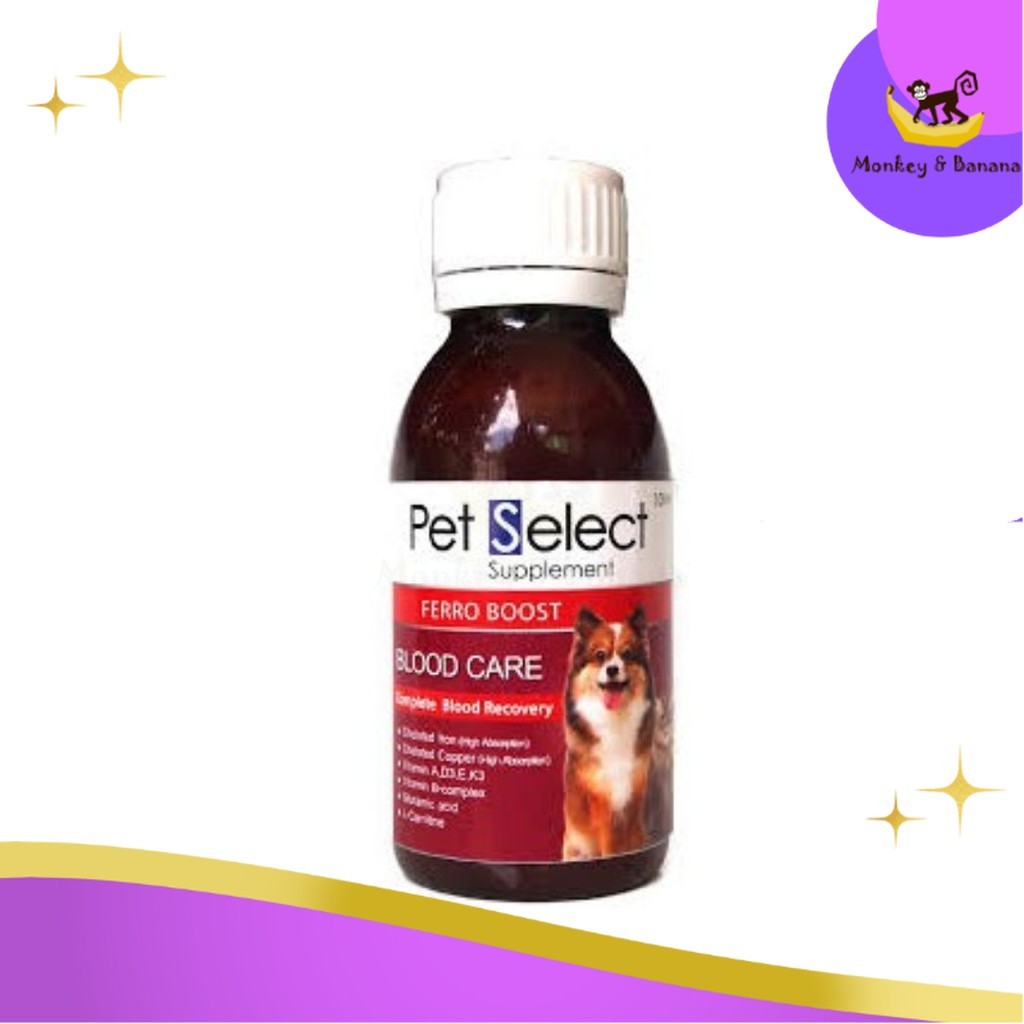 (Exp.10/2025) Pet Select Ferro-Boost 100ml วิตามินสำหรับการบำรุงเม็ด ...