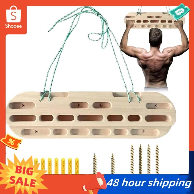พร้อมสต็อก Climbing Fingerboard Strength Rock Board แบบพกพา Pull-Up ...