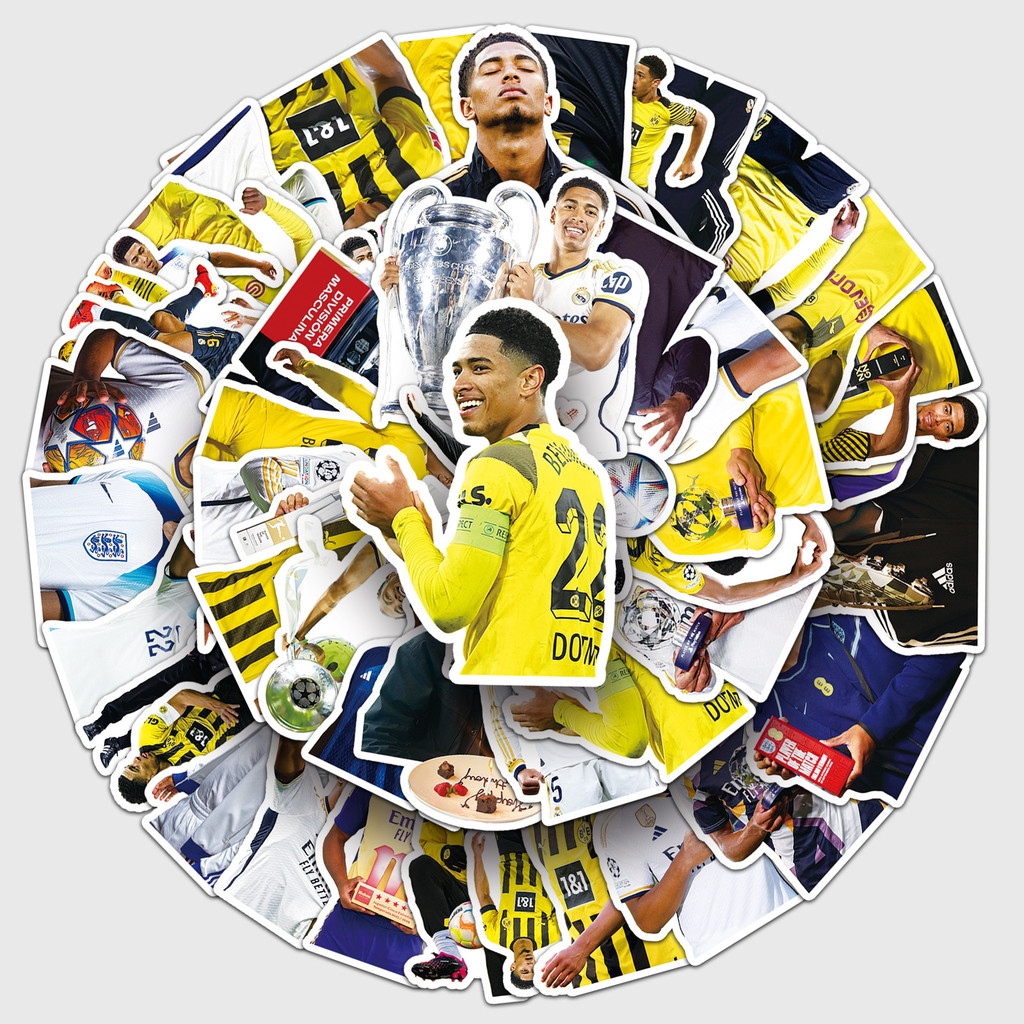 พร้อมส่ง จูด เบลลิงงัม Bellingham football sticker สติกเกอร์ กันน้ำ 50 ...