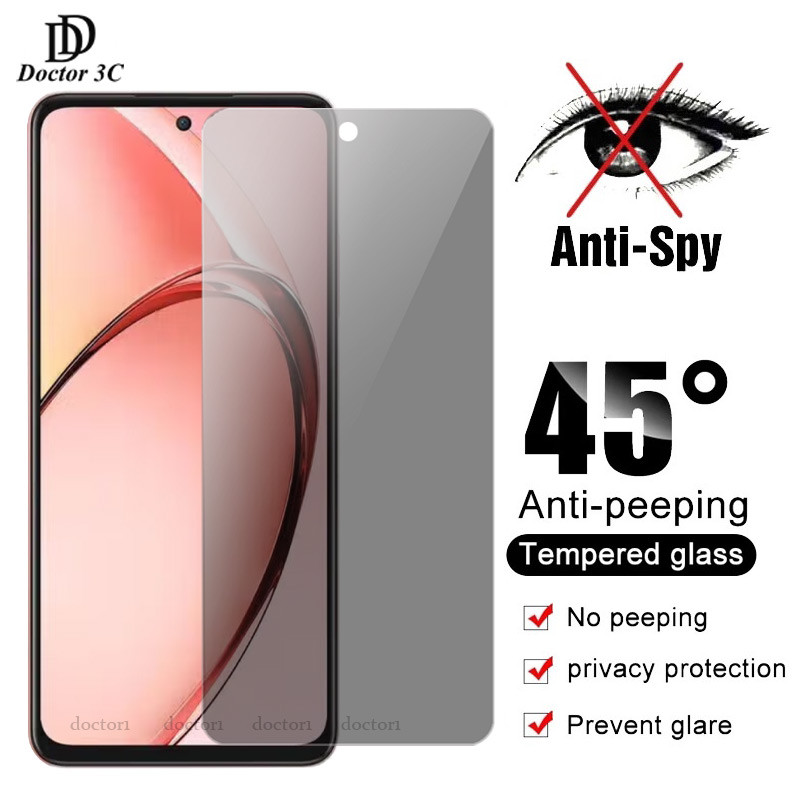 ฟิล์มกระจก สำหรับ กันมองกันเสือก Oppo A3x A3 Pro A60 A38 A18 A98 A78