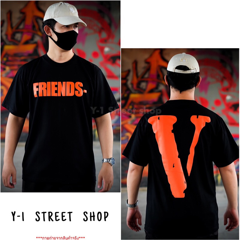 เสื้อยืด Vlone Friend วีโลน Cotton100%Size S-5XL | Shopee Thailand