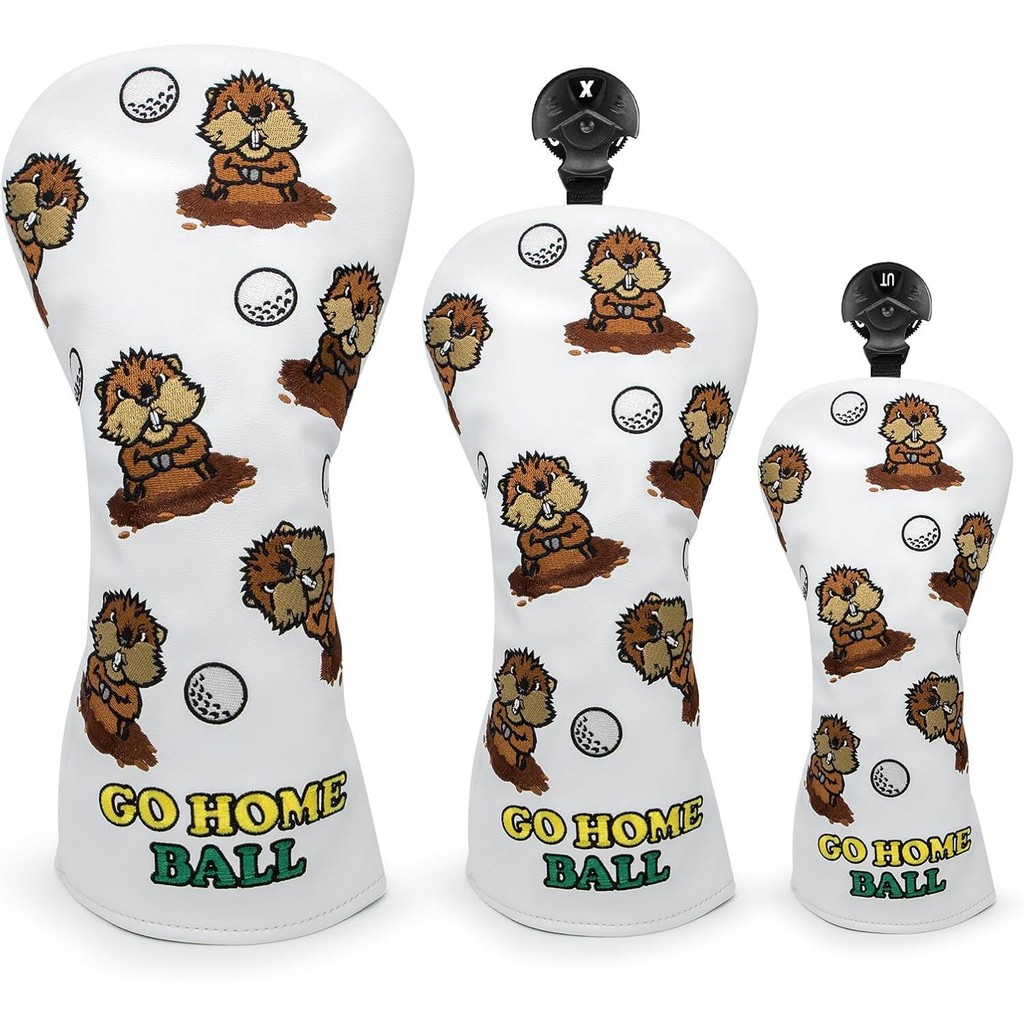 Gopher Groundhog Golf Club Covers - 1 PC Driver Headcover 3 Wood ...