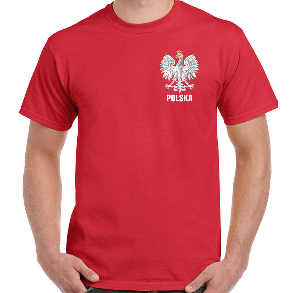 เสื้อยืดโปแลนด์ Polska Eagle Orzel Mens Polish Football World Cup 2022 ...