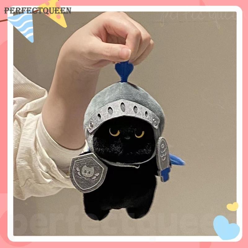 Knight Han Han Han Cat Black Cat ตุ๊กตาแมวอัศวิน ขนาด 12 cm แถมดาบปลาทู ...