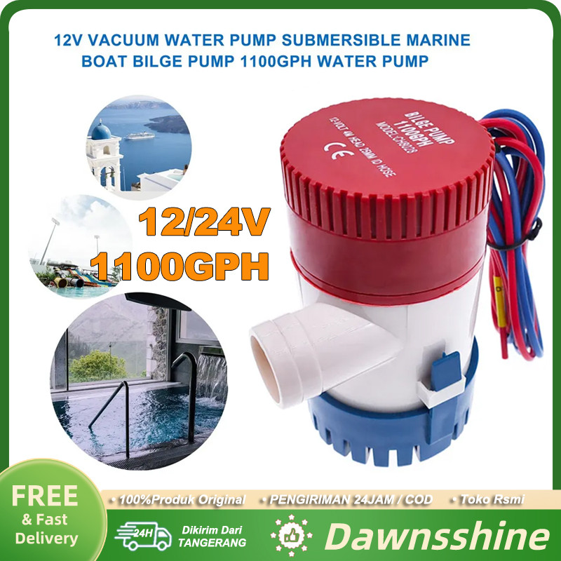 Mini Submersible Submersible Pump Bildge Pump 1100GPH CH8028 DC 12V 24V ...
