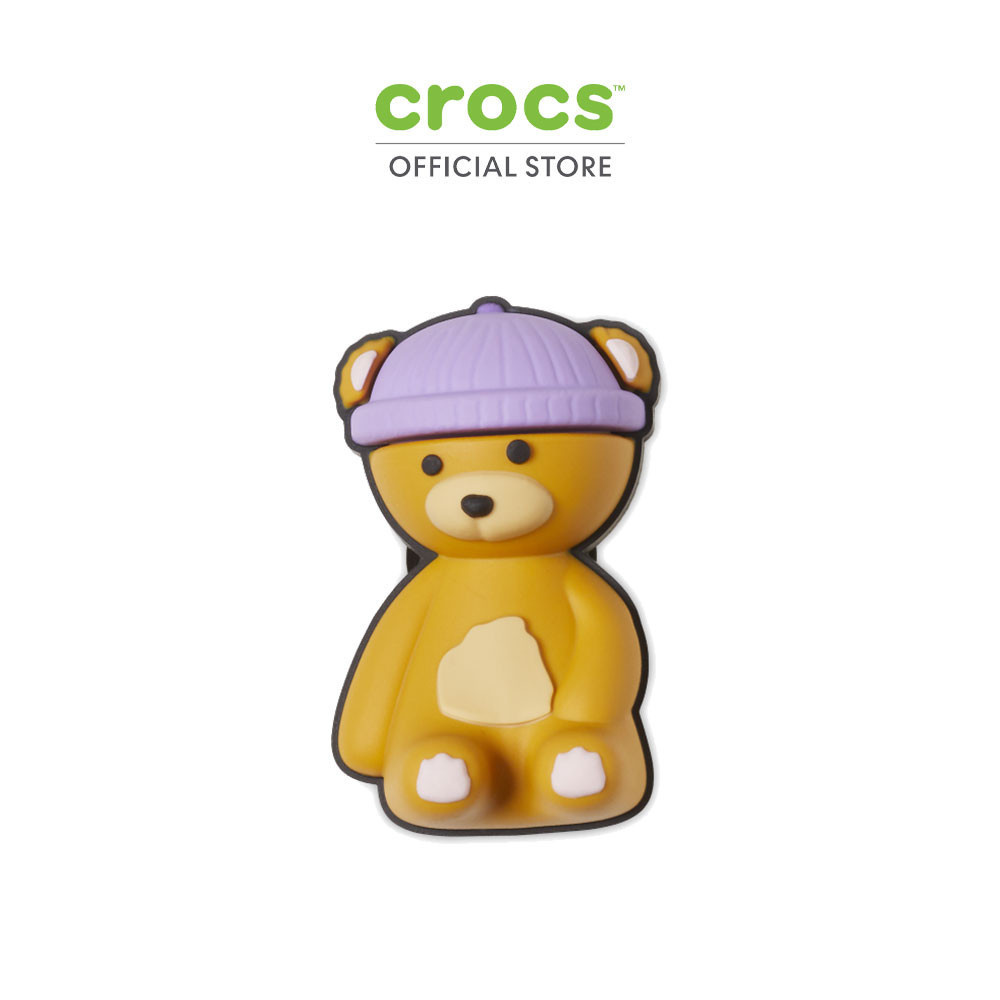 CROCS ตัวติดรองเท้า JIBBITZ TEDDY BEAR BEANIE | Shopee Thailand