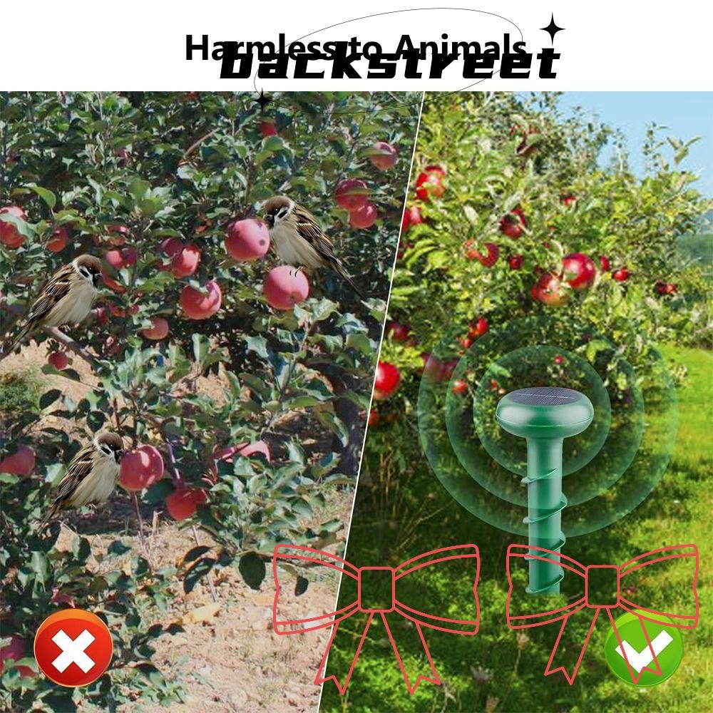 Backstreet Mole Repellent Outdoor, Ultrasonic -Powered Mouse Repellent ...