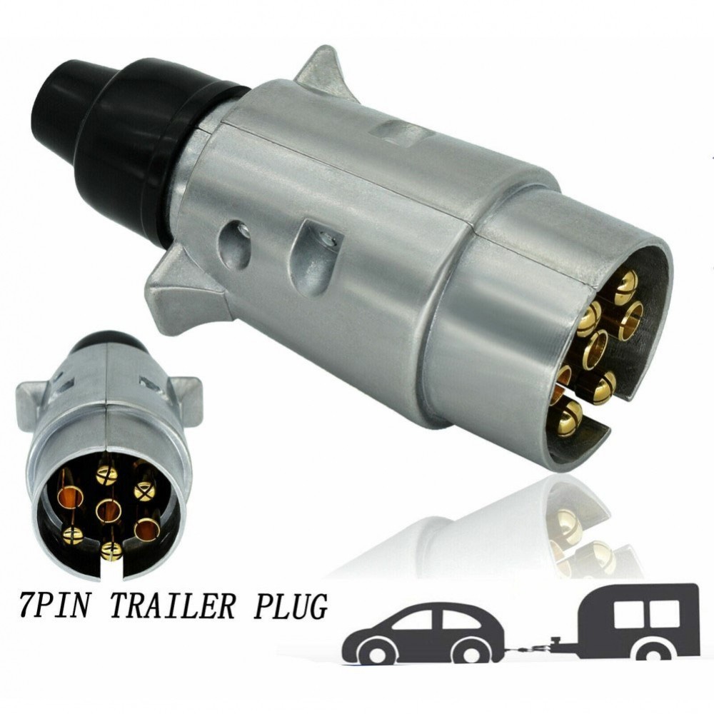 【AMANDA】7-Pin Plug Duty Electric Socket Towbar Towing Plug Trailer ...