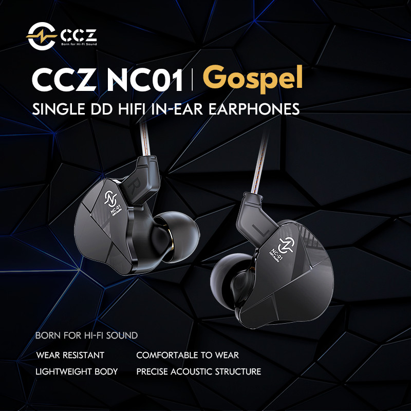 CCZ NC01 Single DD หูฟังอินเอียร์ HiFi Dynamic & Balanced Monitor หูฟัง ...