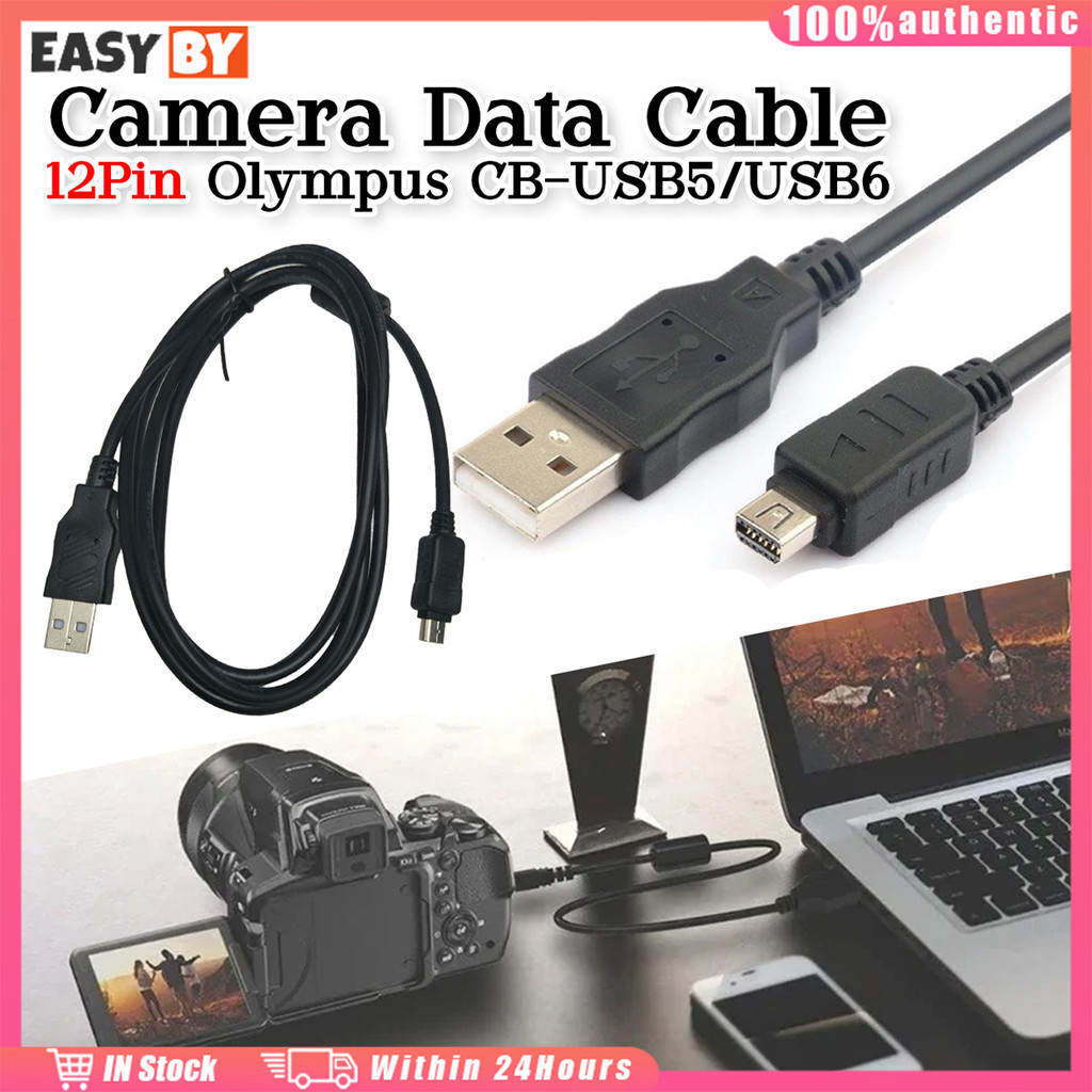 จัดส่งรวดเร็ว สายชาร์จข้อมูล USB สําหรับกล้อง Olympus CB-USB5/USB6 แบบ ...