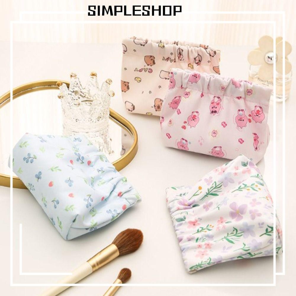 SIMPLESHOP กระเป๋าเก็บเครื่องสำอางขนาดเล็ก พกพาสะดวก ดีไซน์คิวท์สำหรับการเดินทาง | Shopee Thailand