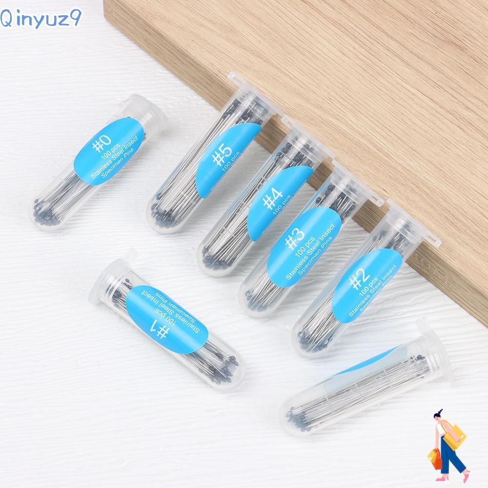 QINYUZ9 100 ชิ้น Pin Sharp Tip Lab อุปกรณ์เสริมการศึกษาตัวอย่าง Pins ...
