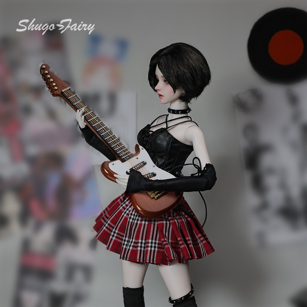 Carmen F BJD 1/4 ชุด Punk Rock Guitarist อะนิเมะ Ball-Jointed ตุ๊กตา ...
