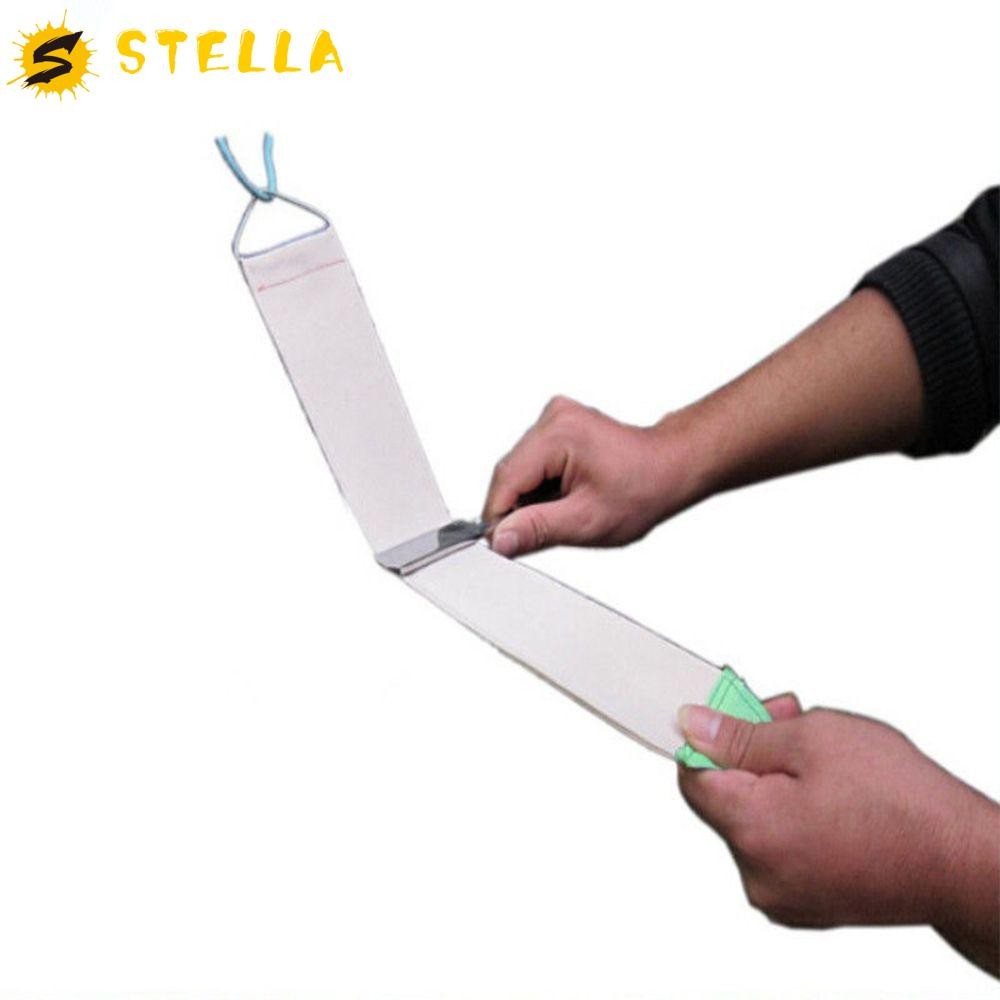 STELLA Sharpening Canvas Strop คุณภาพสูงปฏิบัติหนังใหม่ 1 ชิ้นเปิดตรง ...