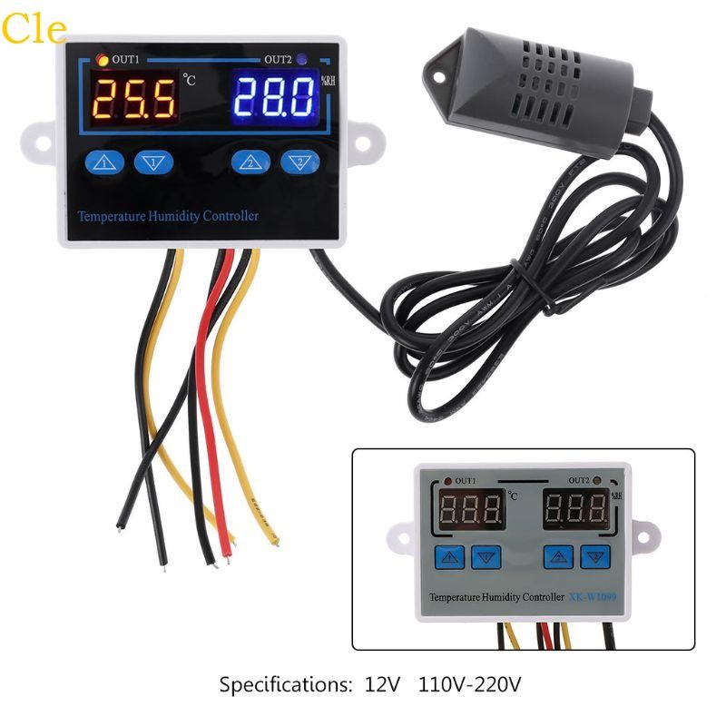 Cle Dual Digital Temperature ความชื้น Controller โมดูล Thermostat ...