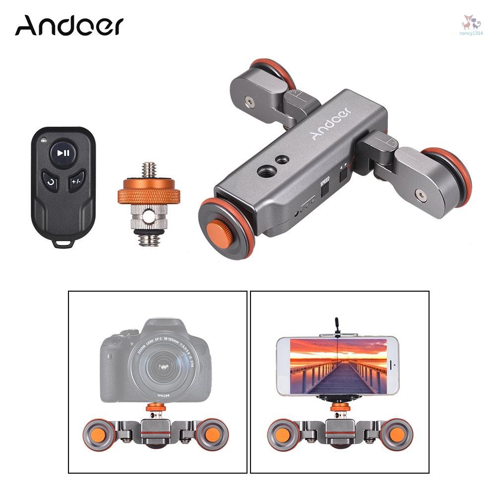 Andoer L4 PRO กล้องมอเตอร์วิดีโอ Dolly ขนาดระบุไฟฟ้า Track Slider รีโมทคอนโทรลไร้สาย/1800mAh ...