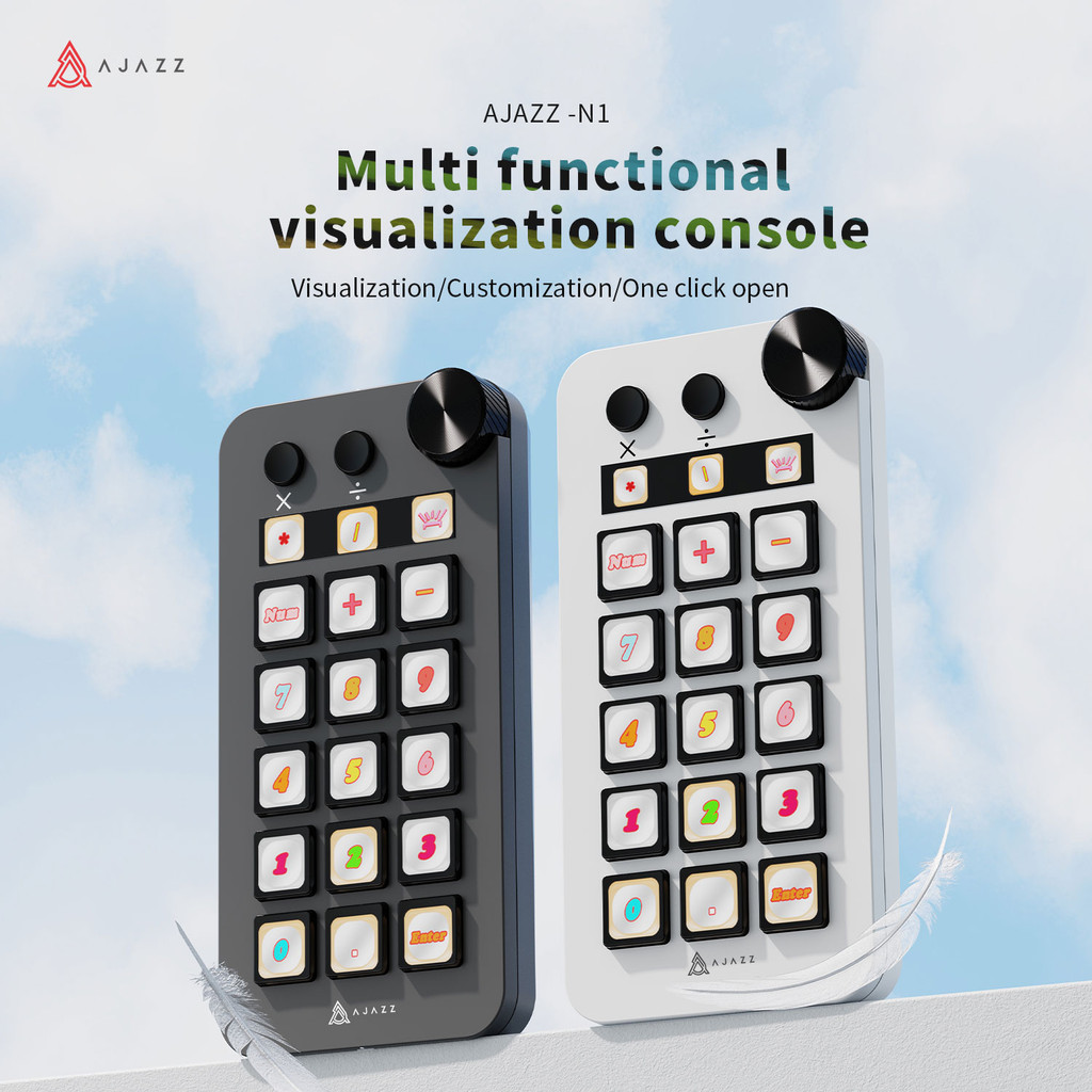 AJAZZ N1 Editable 15 Key Numeric Keyboard for Office and Home Use ...