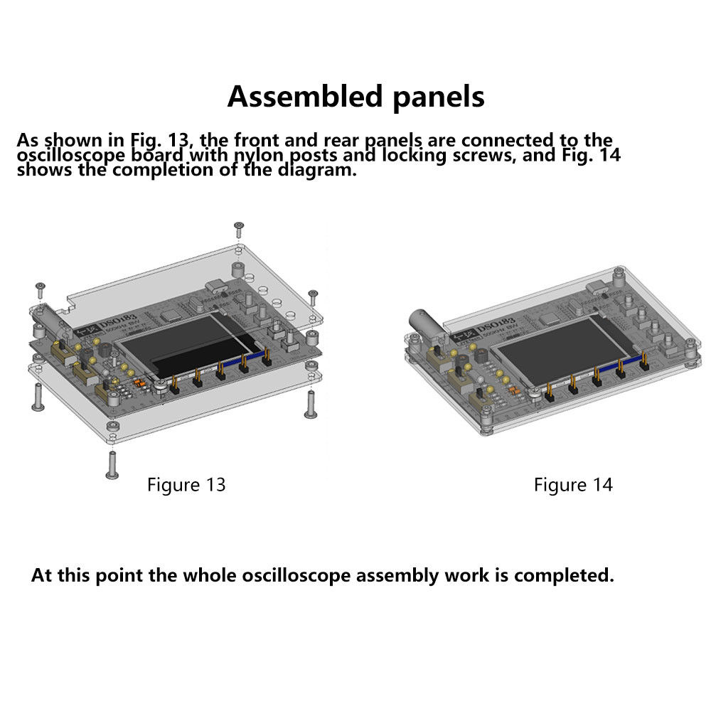 Pcbfun DSO183 Digital Oscilloscope DIY ชิ้นส่วนหลวมการสอนการฝึกอบรม ...