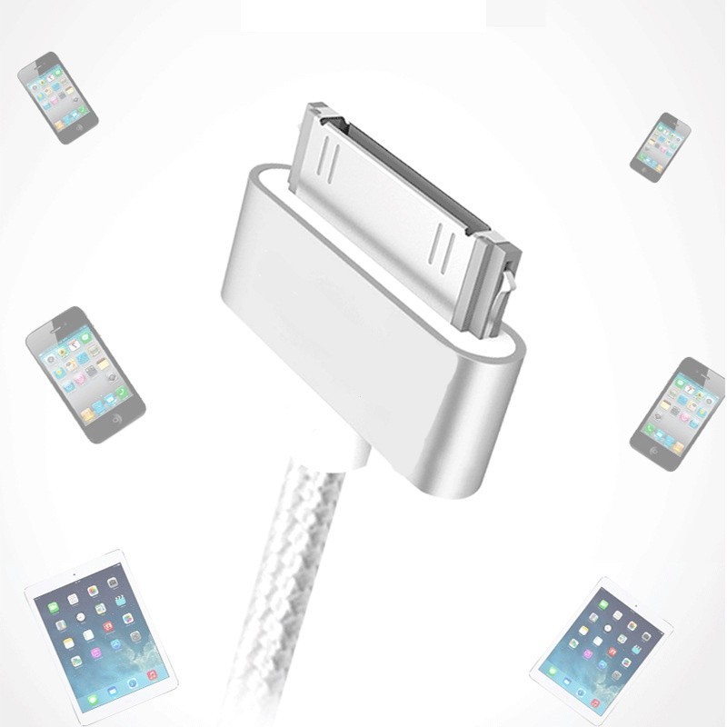30 Pin สาย USB สําหรับ iPhone 4S 4 3GS iPad 1 2 3 iPod Nano itouch สาย ...