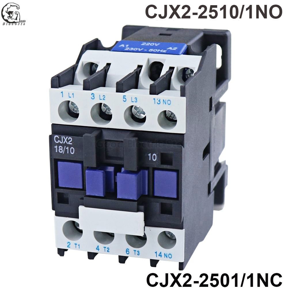 CHINT CJX2-2510 CJX2-2501 AC Contactor 25A 3 Phase 3Pole NO Coil ...