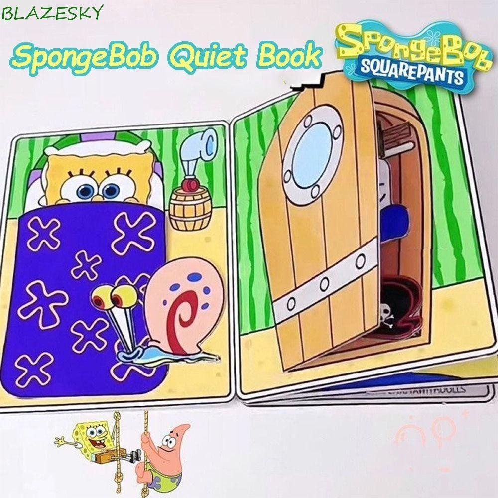 Blazesky SpongeBob Quiet Book, Busy Book โฮมเมด Beanie Book วัสดุ Pack ...