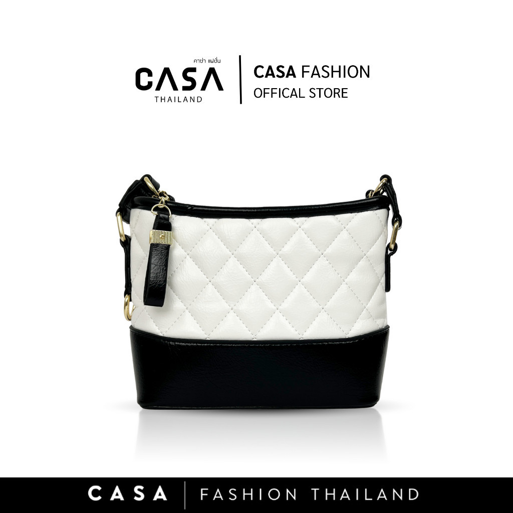 CASA Thailand กระเป๋าถือผู้หญิง สไตล์ Paris มีหลายสีให้เลือก สีดำ,สีขาว รุ่น CM0001 | Shopee ...