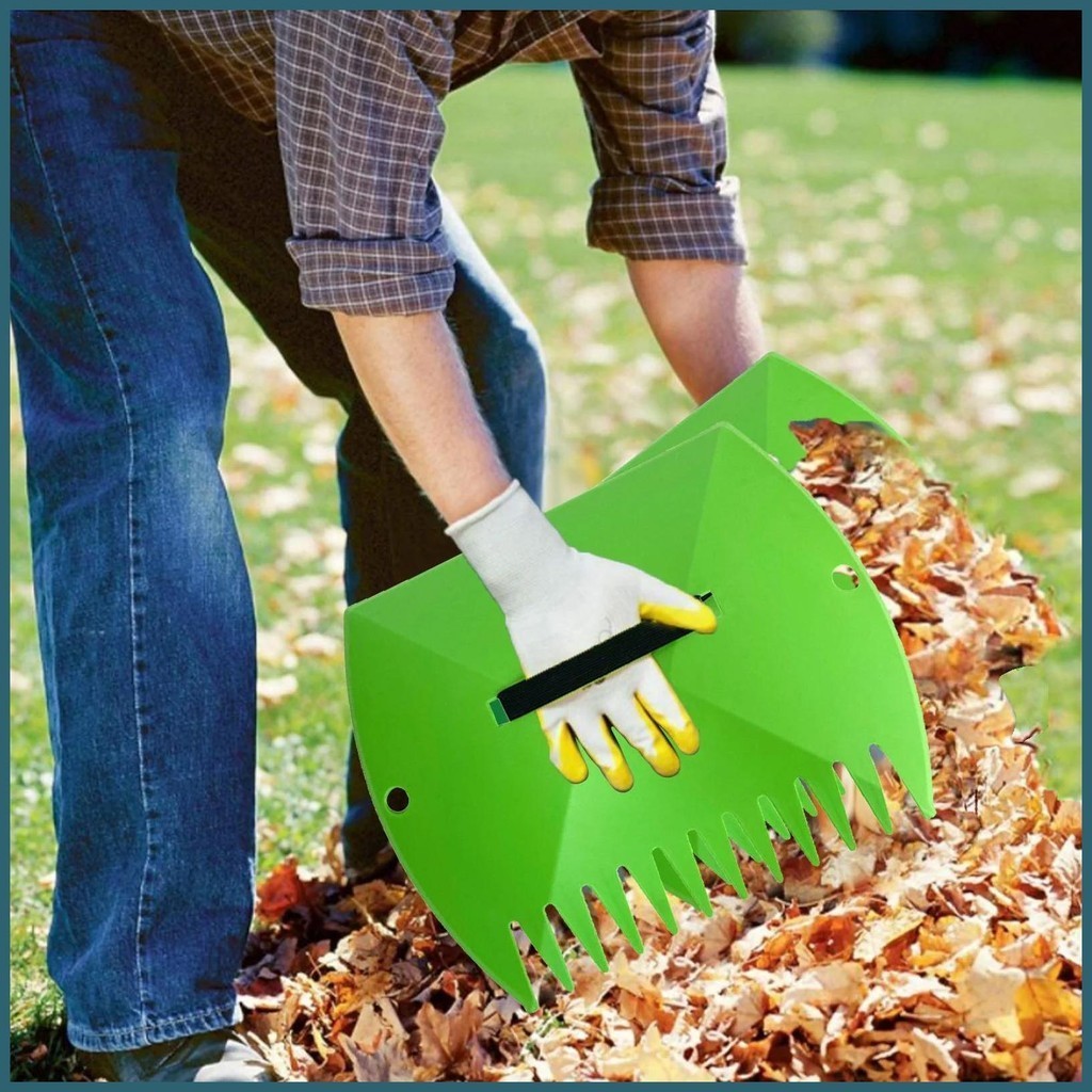 มือถือใบ Scooper Hand Held Rakes ทนทาน Ergonomic Grip ใบ Rake สนามหญ้า ...