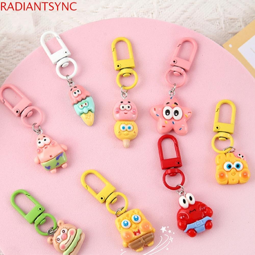 Radiantsync SpongeBob Squarepants พวงกุญแจ, SpongeBob Patrick Star พวงกุญแจการ์ตูนน่ารัก ...