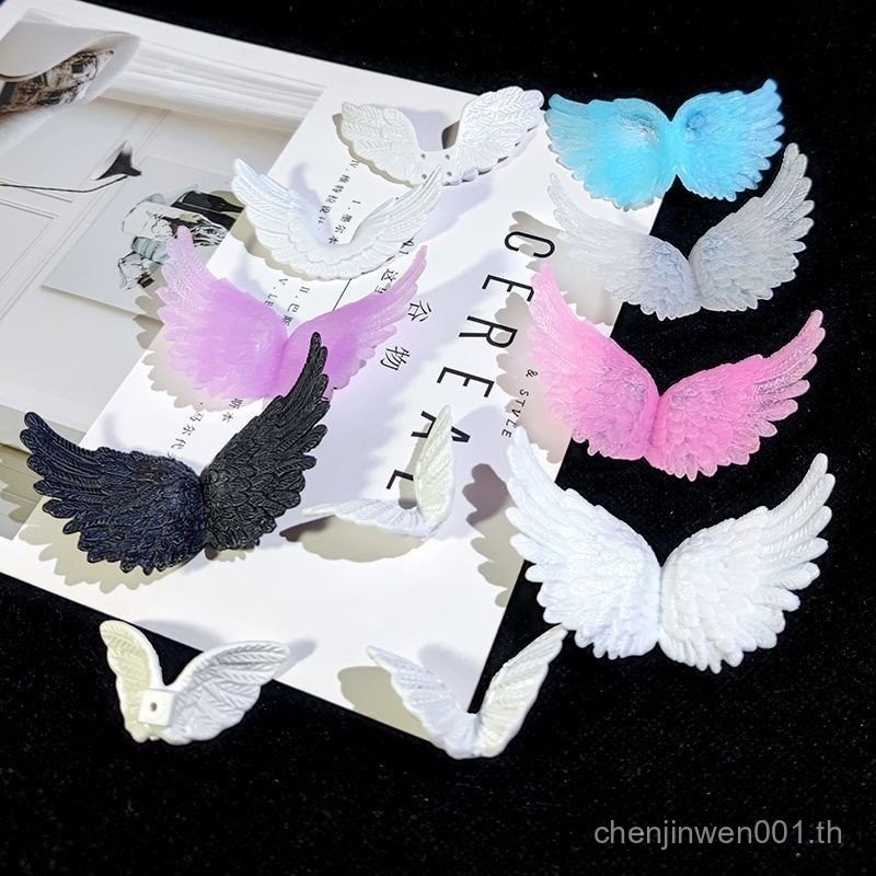 Bicai เรซิ่นปีกนางฟ้าบาร็อค DIY คริสตัลอีพ็อกซี่เปลือกครีมโต๊ะวัสดุตก ...