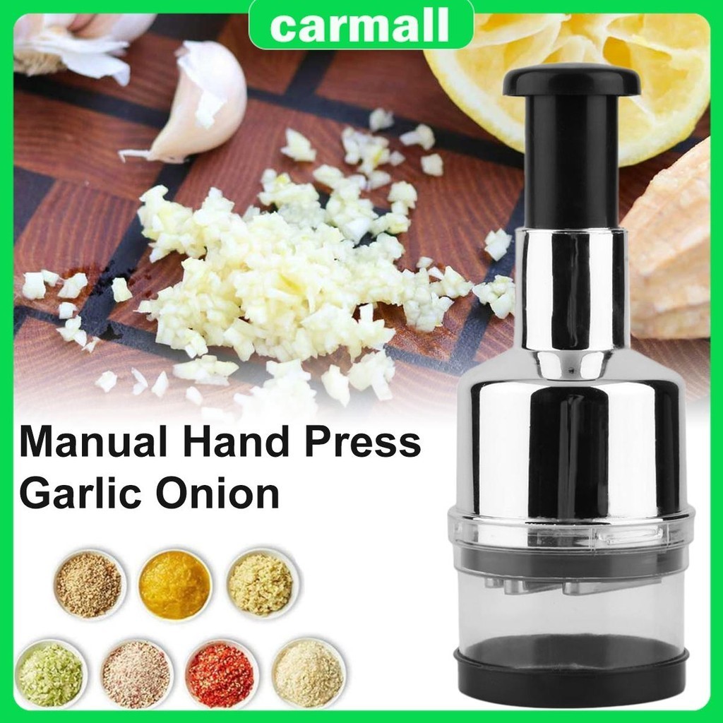 Pressed Garlic Chopper คู่มือ Hand Onion Chopper สแตนเลสมือถืออาหาร ...