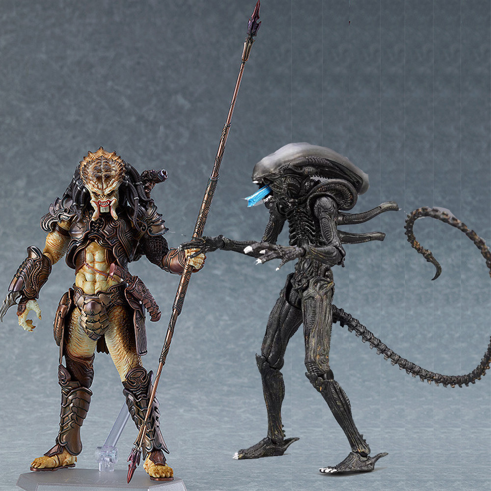 ฟิกเกอร์เอเลี่ยนเทียบกับ Predator Figma SP-108 Neca Alien Joint รุ่น ...