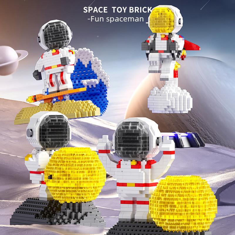 Preferred#Space Building Blocks Series Spaceman Diamond Particles Star ...