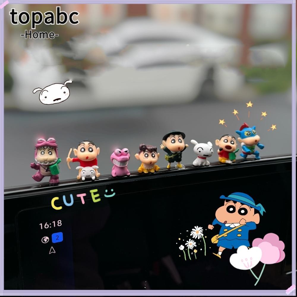 Top 8 ชิ้น/เซ็ตรถเดสก์ท็อปเครื่องประดับ,Nohara Shinnosuke อะนิเมะรูป ...