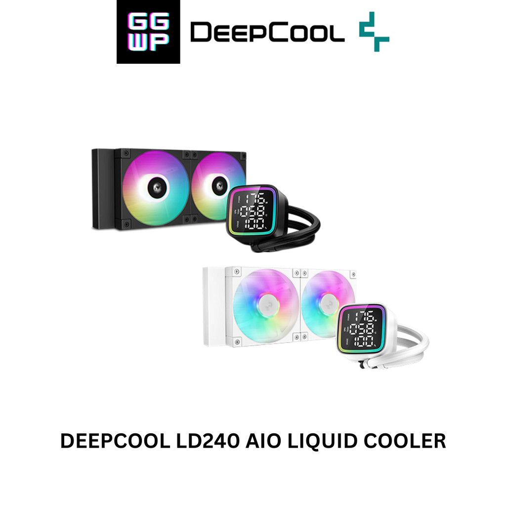 Deepcool LD240 Liquid Cooler 240 มม.5th Gen ปั๊ม 3400 RPM AIO หน้าจอ CPU แบบเรียลไทม์ Anti-Leak ...