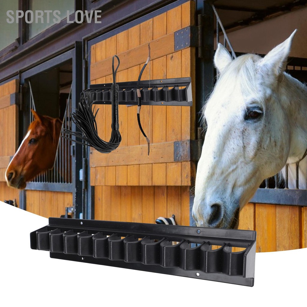 Sports Love Whip Rack Black Horse Crop ผู้ถือ ABS Wall Mount ได้ถึง 11 ...