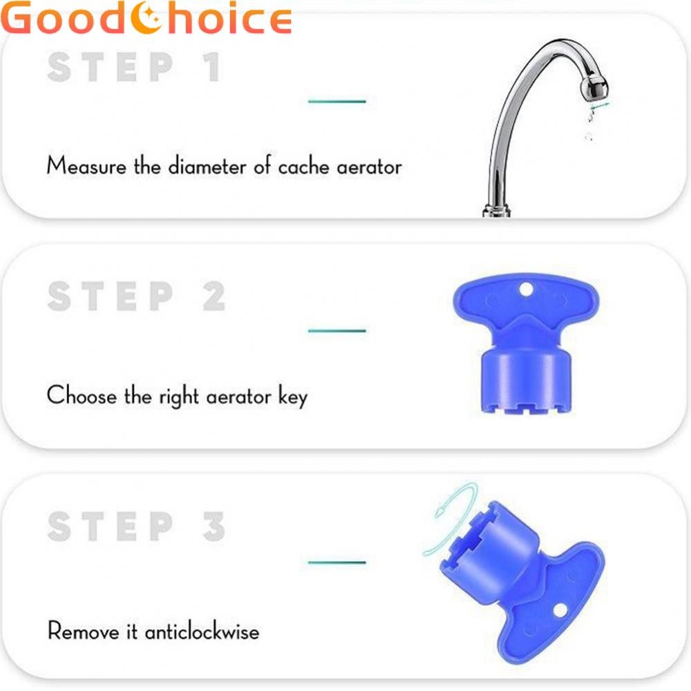【Good】Blue Flow Regulator Tap Aerator Wrench Tap S Taps Install Toolbox ...