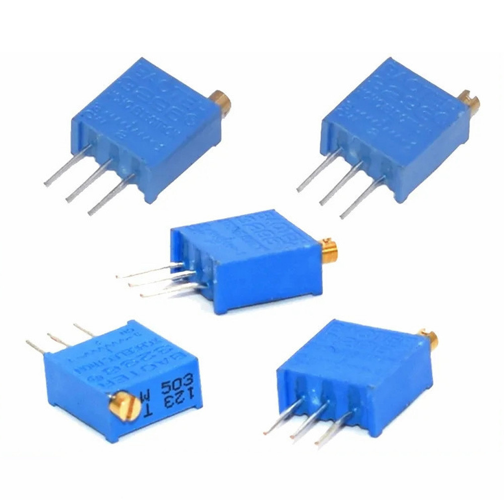 5pcs 3296W Potentiometer Precision Variable Resistor 50R 100R 200R 500R ...