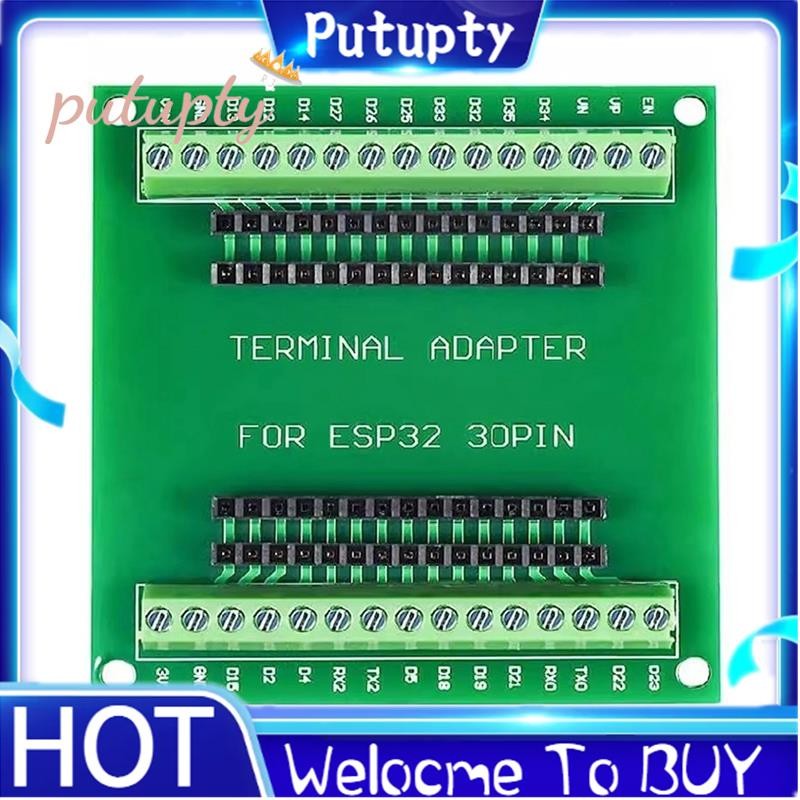 Putupty ESP32 บอร์ดขยาย 30Pin GPIO Breakout Board เข้ากันได้กับ 30 Pins ...