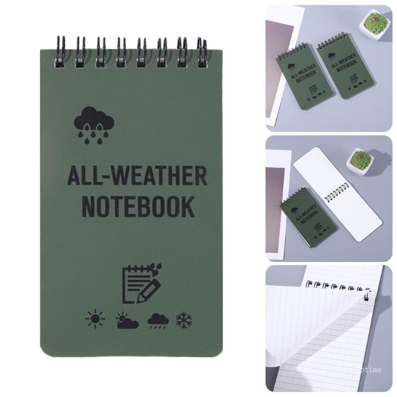 ด้านบนกระเป๋ากันน้ําโน๊ตบุ๊คทุกสภาพอากาศเกลียว Notepad Field Note Pad ...