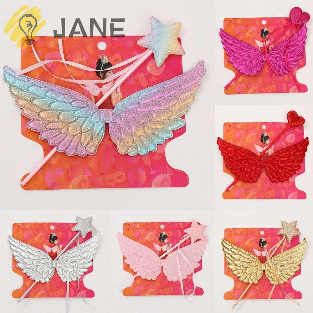 Jane 2 ชิ้น/เซ็ต Fairy Wings ชุด,พร้อม Wand สีสันปีกผีเสื้อ,เด็กสาว ...