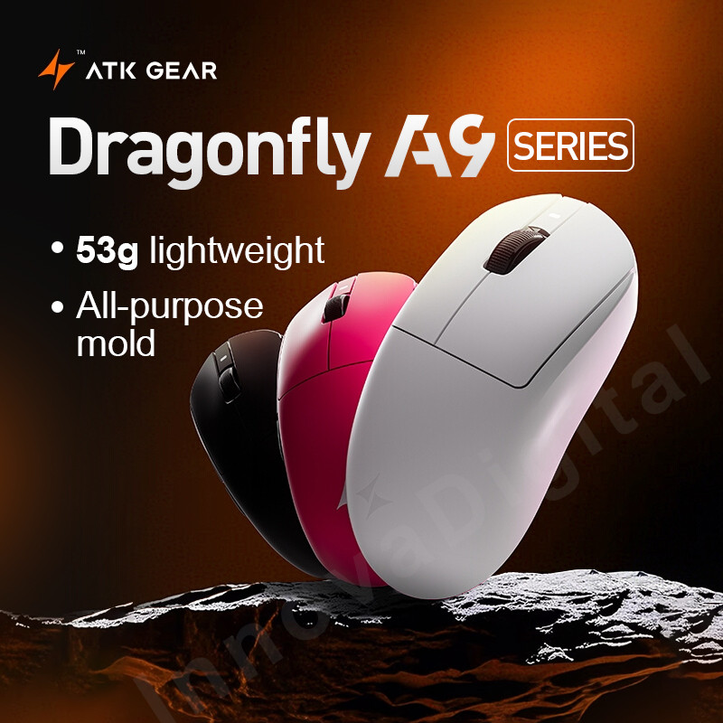 ATK Dragonfly A9 Ultra Wireless Tri-mode E-sports Mouse น้ําหนักเบา ...