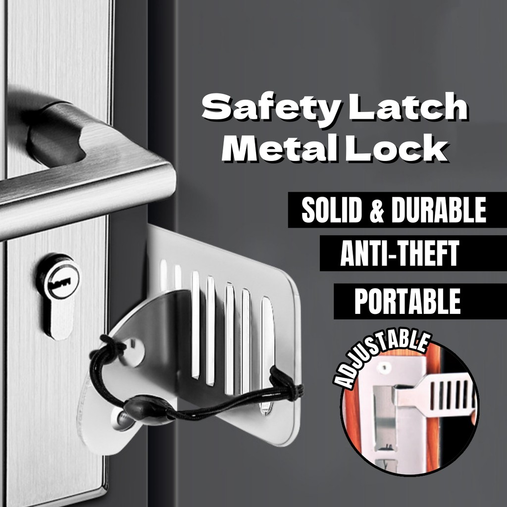 Security Dock Locker แบบพกพาสแตนเลสห้อง Jammer Safety Latch โลหะล็อค ...