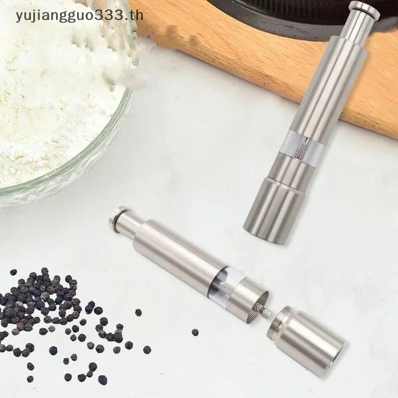 # yujiang # 1 ชิ้นคู่มือสแตนเลสปรุงรสบดพริกไทยโรงสีเกลือพริกไทยเครื่องเทศซอสเครื่องบดสําหรับ ...