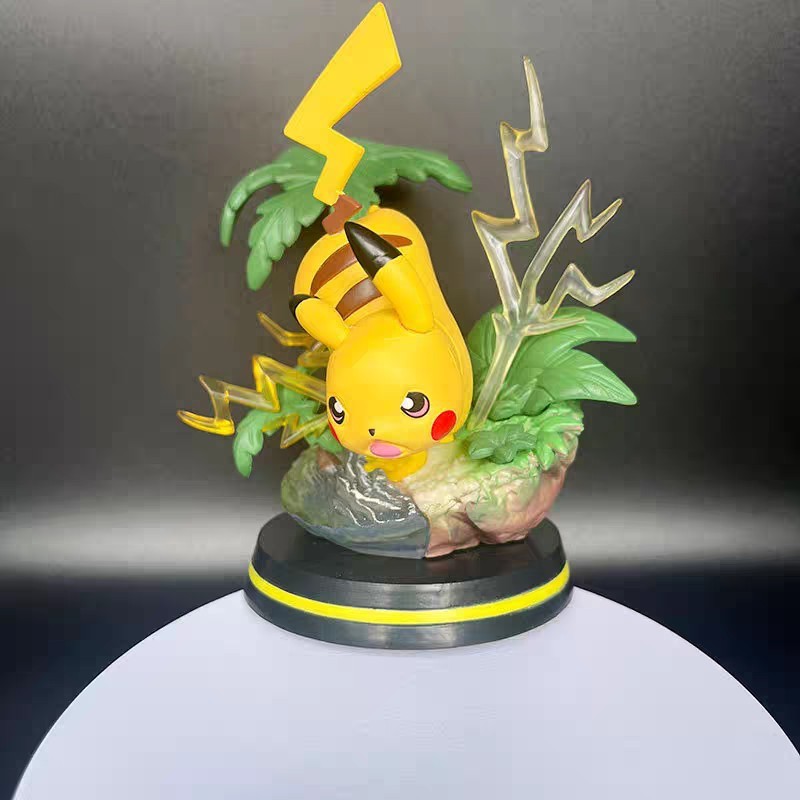 Pokémon Pokémon Pikachu Pokémon Scene รูปตกแต่งโมเดลของขวัญสินค้าโปเก ...